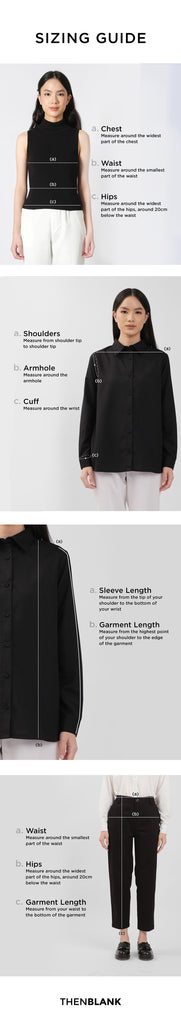 sizing guide – THENBLANK