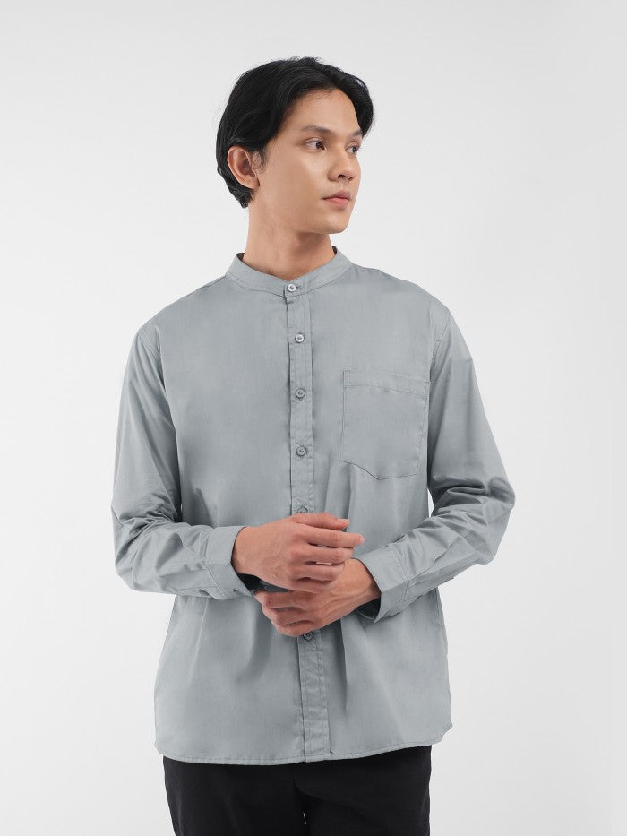 Men Prime Shirt Long Sleeve | Graphite – THENBLANK